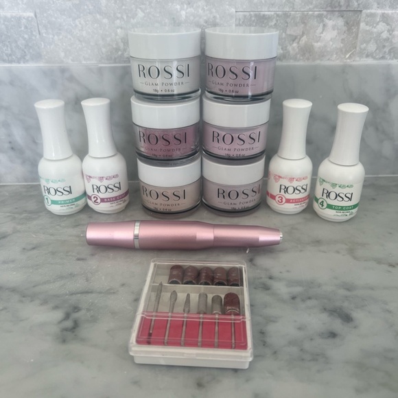 rossi | Makeup | Rossi Glam Dipping Dip Powder Nail Set Bundle With ...